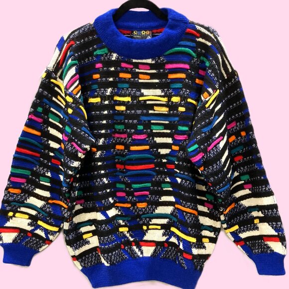 COOGI | Sweaters | Rare Vintage 9s Coogi 3d Textured Knit Sweater ...